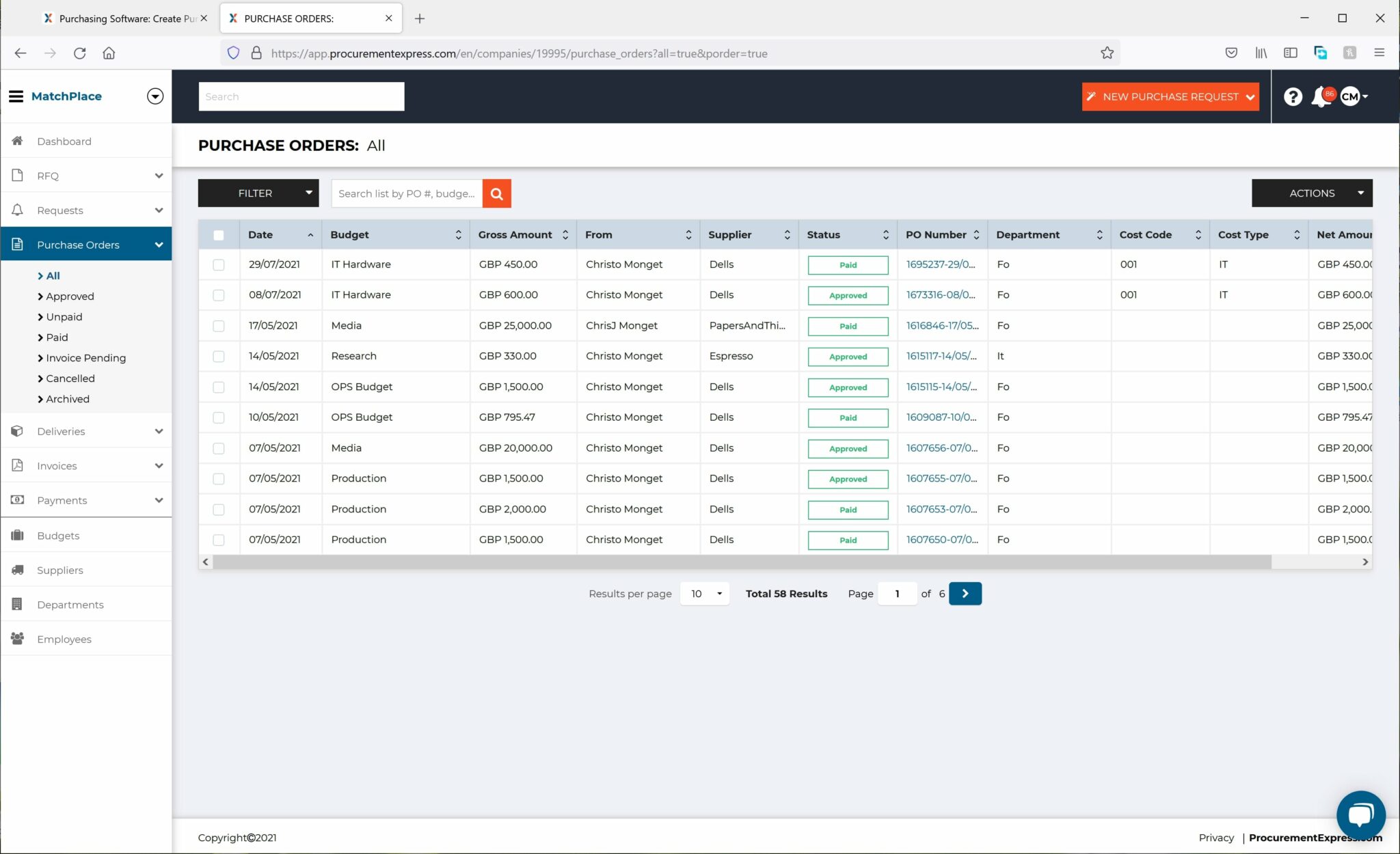 Purchasing Software: Create Purchase Orders | ProcurementExpress.com